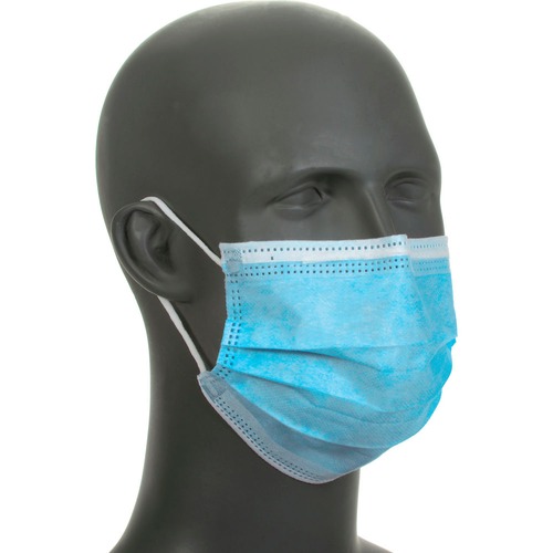Nexel Global Industrial Medical Face Mask, 3-Ply w/Earloops, ASTM Level ...