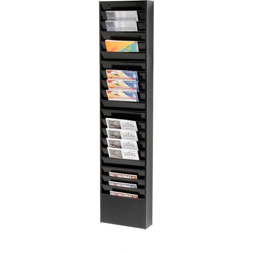 Global Industrial Medical Chart Hanging Wall File Holder 20 Pockets ...