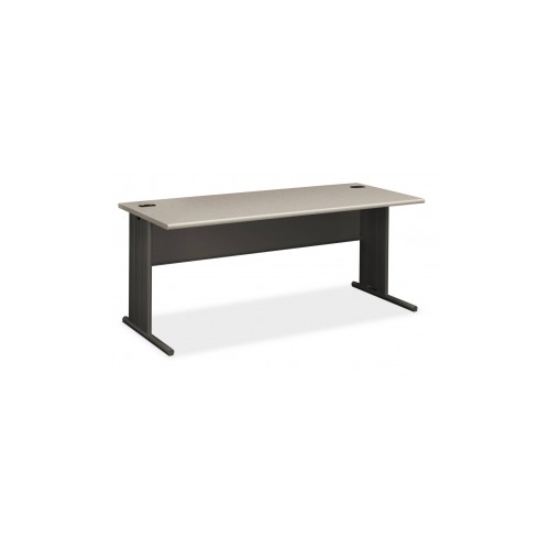 The HON Company HON The StationMaster Desk 72"W, Gray/Charcoal ...