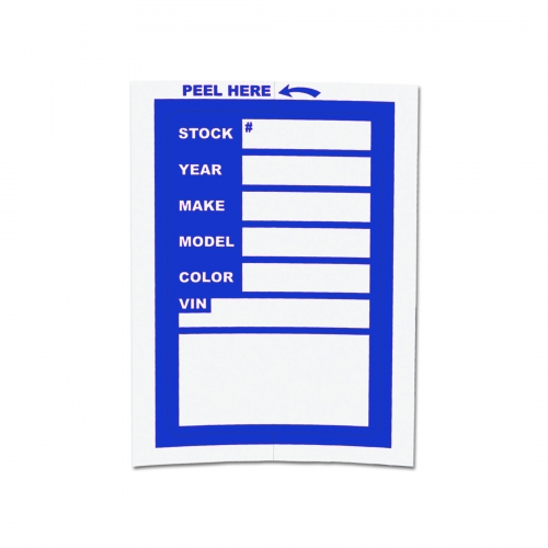 IFS Filing Systems LLC Automotive, Dealer stock sticker, Blue ...