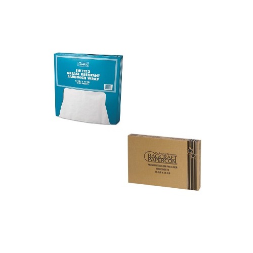Bagcraft Papercon Grease-resistant Paper Wrap/liner, 12 X 12, White ...