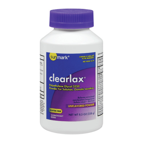 Sunmark Clearlax Laxative sunmark® clearlax® Unflavored Powder 17 Gram ...