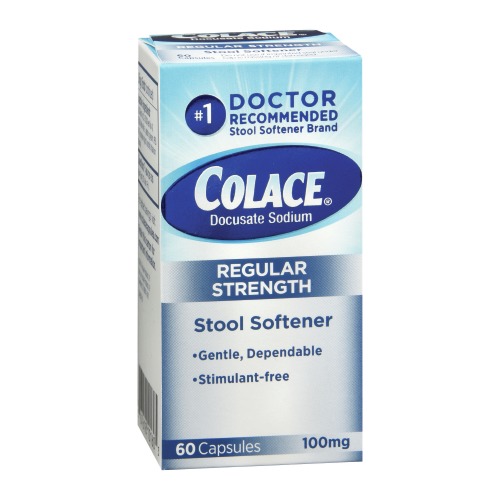 Colace Stool Softener Colace® Capsule 60 per Bottle 100 mg Strength ...