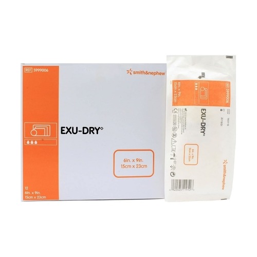 Exu-dry Anti-shear Super Absorbent Dressing EXU-DRY Anti-Shear 6 X 9 ...