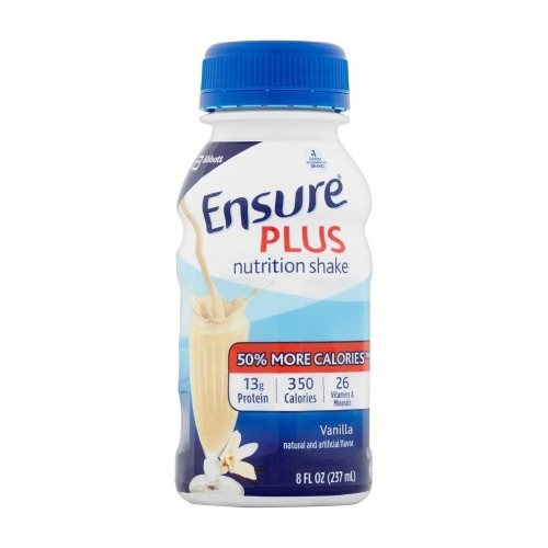 Oral Supplement Ensure® Plus Vanilla Flavor Ready to Use 8 oz. Bottle ...
