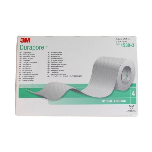 Medical Tape 3M™ Durapore™ Silk-Like Cloth 3 Inch X 10 Yard White ...