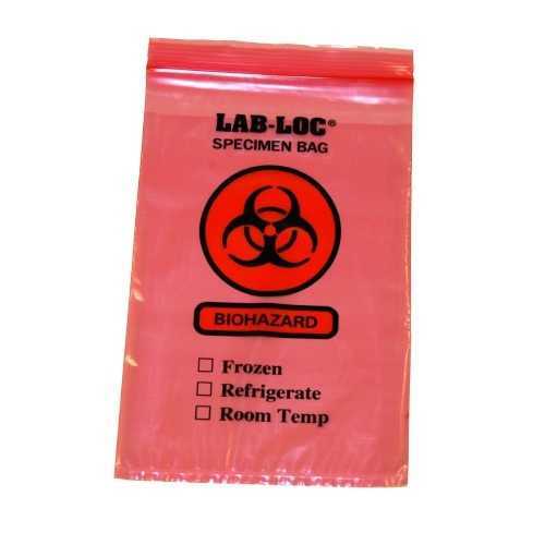 Lab-loc Specimen Transport Bag with Document Pouch Lab-Loc® 6 X 9 Inch ...