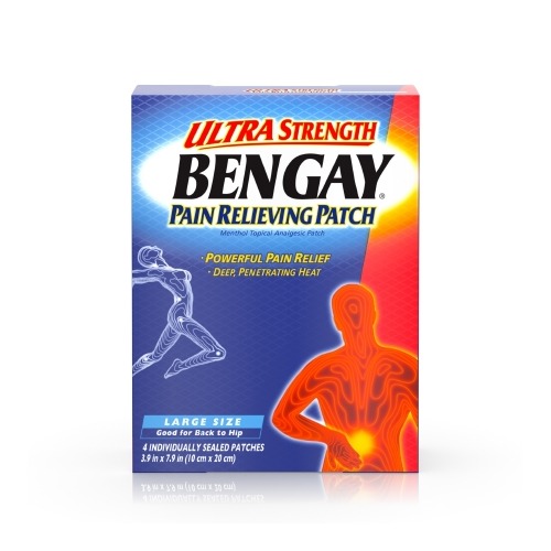 Topical Pain Relief Bengay® Ultra Strength 5% Strength Menthol Patch 4 ...