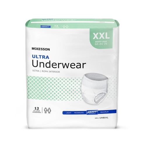 Unisex Adult Absorbent Underwear McKesson Ultra Pull On with Tear Away ...