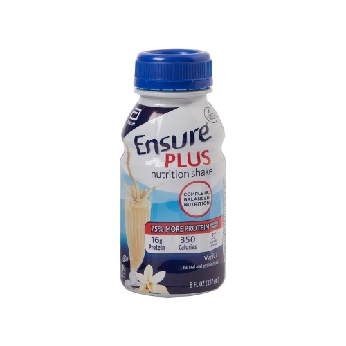 Oral Supplement Ensure® Plus Vanilla Flavor Ready to Use 8 oz. Bottle ...