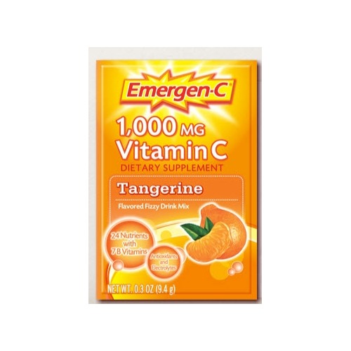 Oral Supplement Emergen-C® Tangerine Flavor Powder 0.3 oz. Individual ...