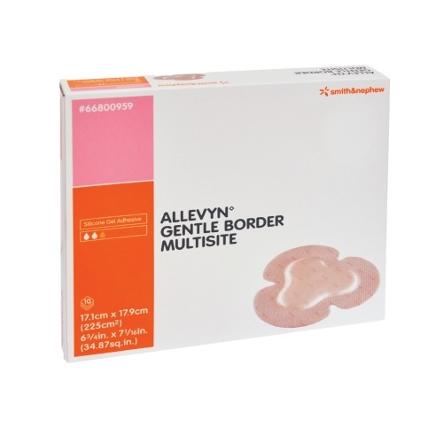 Allevyn Gentle Border Foam Dressing Allevyn Gentle Border 6-3/4 X 7-5/8 Inch With Border Film ...