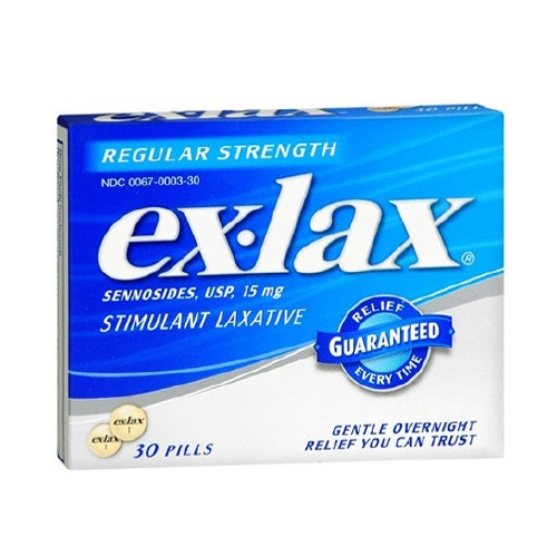 Ex-lax Laxative ex-lax® Tablet 15 mg Strength Sennosides USP ...