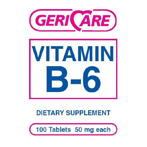 Vitamin Supplement Geri-Care Vitamin B6 50 mg Strength Tablet 100 per ...
