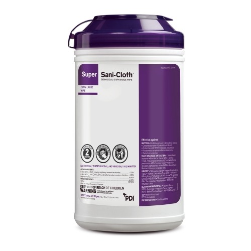 Super Sani-Cloth® Surface Disinfectant Premoistened Germicidal Wipe 65 ...