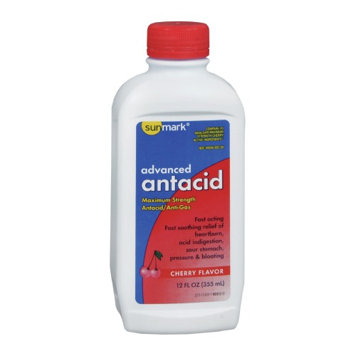 Sunmark Antacid sunmark® 400 mg - 40 mg Strength Liquid 12 oz ...