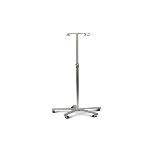Medline Aluminum Deluxe Five Leg IV Pole - MDS80494 - Shoplet.com