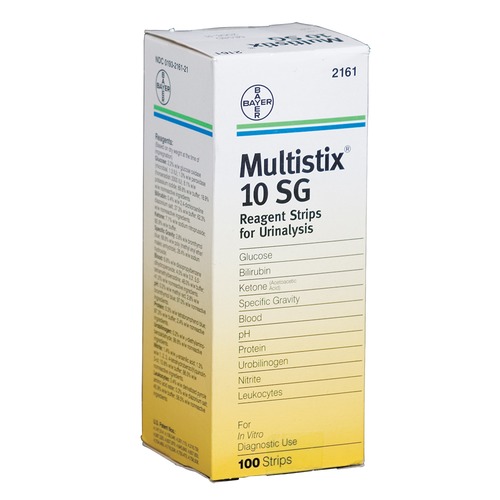 Medline Industries Multistix Urinalysis Test Strips - EPS800BO ...