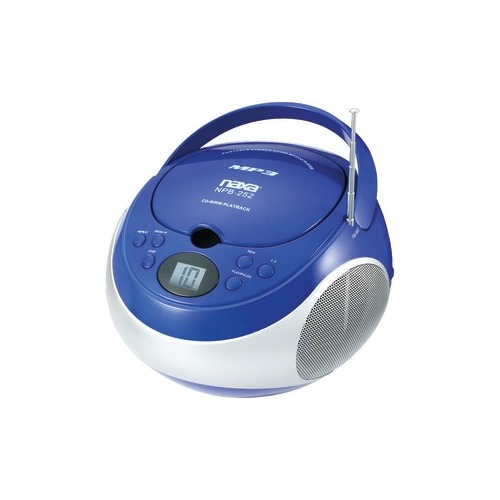 Naxa(r) NAXA NPB252BL Portable CD MP3 Players with AM FM Stereo (Blue ...