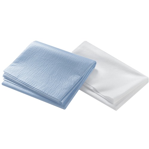 Medline Disposable Polypropylene Fitted Stretcher Sheets,Blue ...