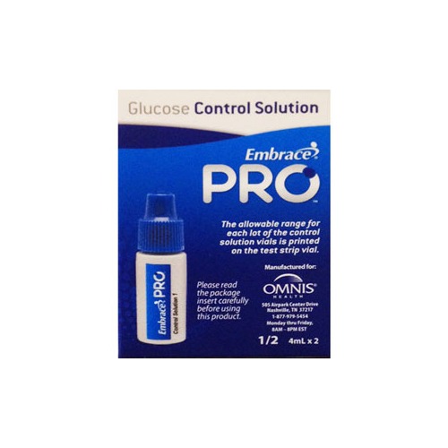 Omnis Health, Llc Embrace Pro Control Solution, Low - OHALL02AM0210 ...