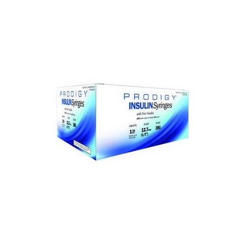 Prodigy Diabetes Care, Llc Prodigy Insulin Syringe 31G x 5/16, 1/2 mL ...