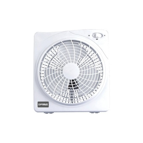 OPTIMUS F-1022 10" Box Fan - OPSF1022 - Shoplet.com