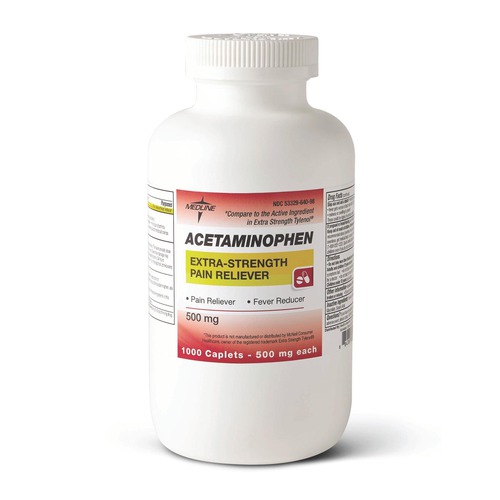 Medline Acetaminophen Extra Strength Caplets - OTC22110 - Shoplet.com