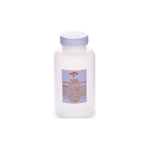 Medline Sterile Saline Solution,250.0 ML - PCS1650H - Shoplet.com