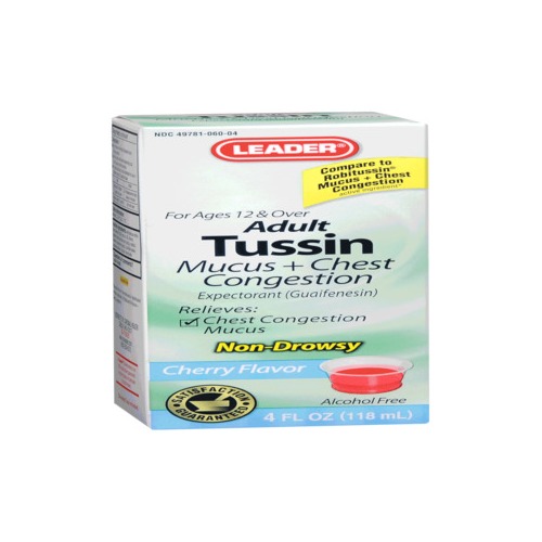 Cardinal Health Leader Tussin Liquid Formula, 100 mg, 4 oz. - PH4786026 ...