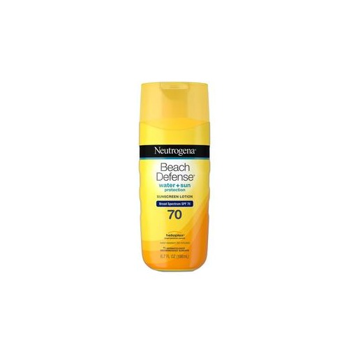 Johnson & Johnson Neutrogena Beach Defense Water Sunscreen Lotion SPF ...