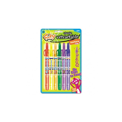 Foohy Retractable non-washable markers - SAN15284 - Shoplet.com