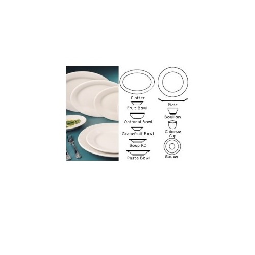 World tableware inc. Ultimate China Platter - 13.5in. - SEPSMWWTIPWC60 ...