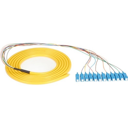 Black Box Corporation Black Box OS1 Single-Mode Fiber Optic Pigtail, 12 ...