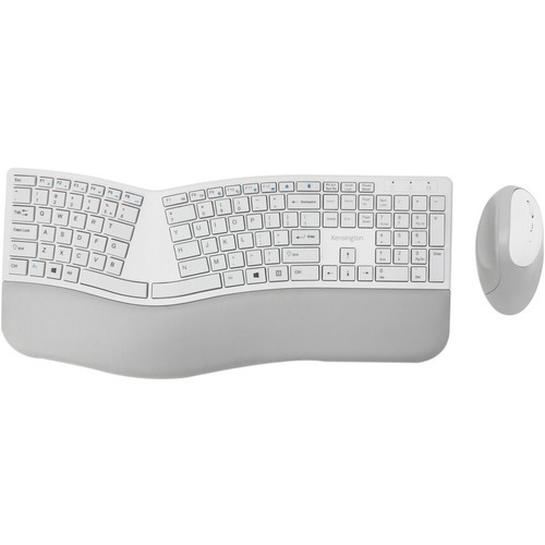 Acco Kensington Pro Fit Ergo Wireless Keyboard and Mouse-Gray - 5658503 ...