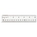 Westcott Acrylic Data Highlight Reading Ruler With Tinted Guide ...